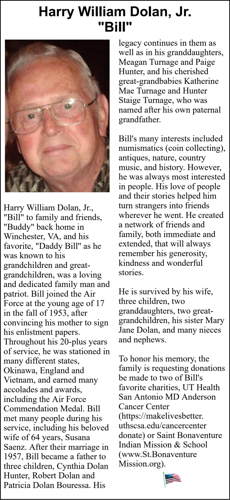 Harry William Dolan, Jr. | Obituaries | winchesterstar.com