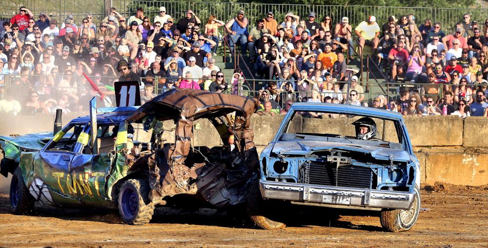 Precision collision: Drivers wow during demolition derby at Frederick ...