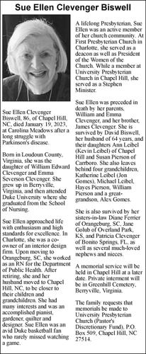 Sue Ellen Clevenger Biswell | Obituaries | winchesterstar.com