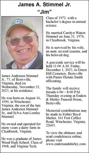 James A. Stimmel Jr. “Jim” | Obituaries | winchesterstar.com