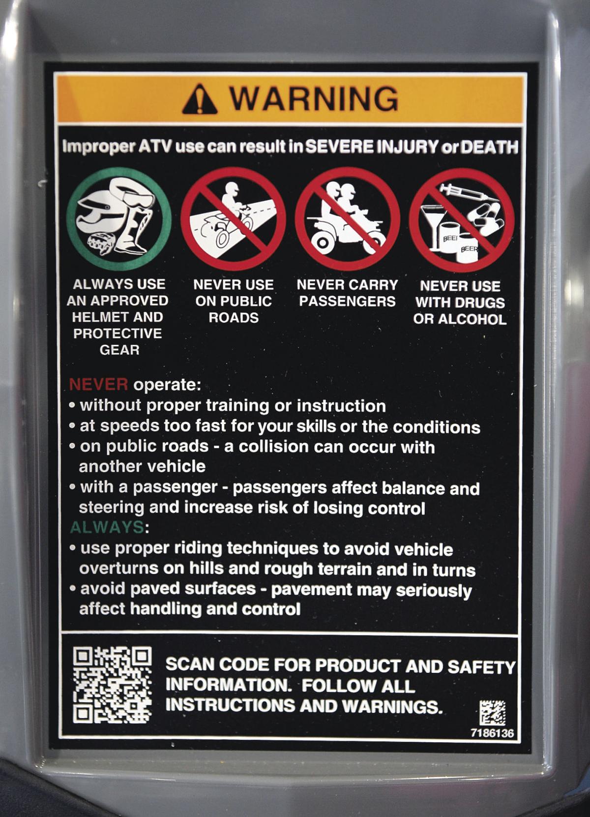 Sheriff’s Office stresses ATV safety following holidays | News ...