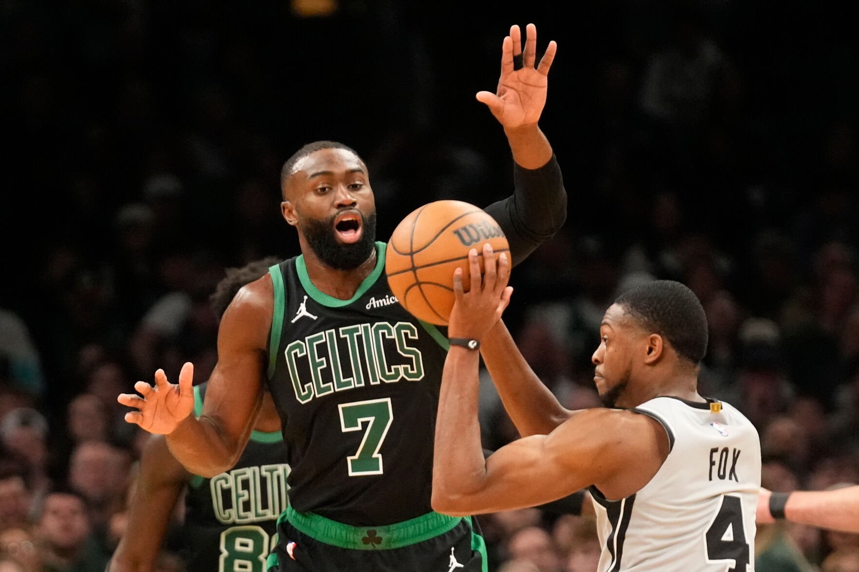 Celtics star Jaylen Brown criticizes officials after loss to Spurs ...