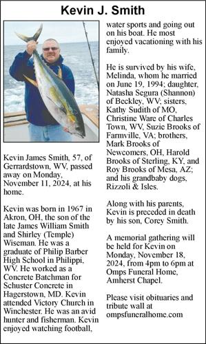 Kevin J. Smith | Obituaries | winchesterstar.com