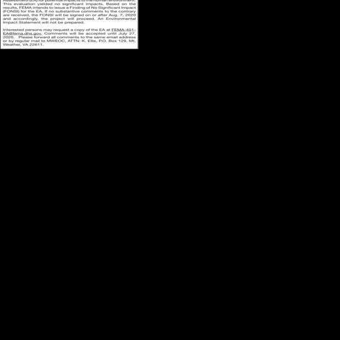 FEMA MT. Weather PN | Notices | winchesterstar.com