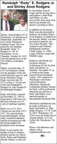 Randolph “Rudy” E. Rodgers Jr. and Shirley Anne Rodgers | Obituaries ...