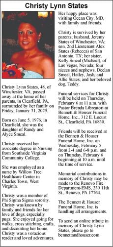 Christy Lynn States | Obituaries | winchesterstar.com