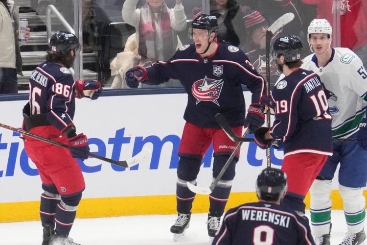 Blue Jackets beat skidding Canucks 4-1 behind Marchenko and Johnson ...