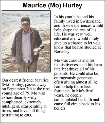 Maurice (Mo) Hurley | Obituaries | winchesterstar.com