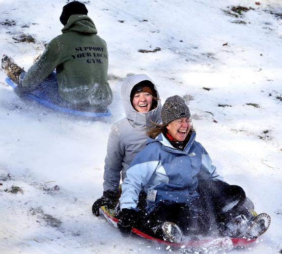 Snow keeps peope busy sledding, shoveling | | winchesterstar.com