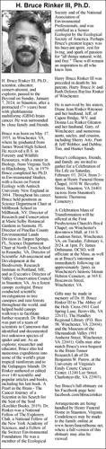 H. Bruce Rinker III, Ph.D. | Obituaries | winchesterstar.com