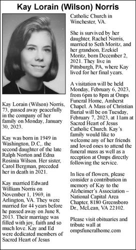 Kay Lorain (Wilson) Norris | Obituaries | winchesterstar.com