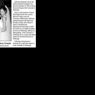 DeAngelis Wedding | Lifestyles | winchesterstar.com