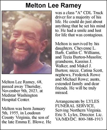 Melton Lee Ramey | Obituaries | winchesterstar.com
