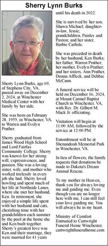 Sherry Lynn Burks | Obituaries | winchesterstar.com