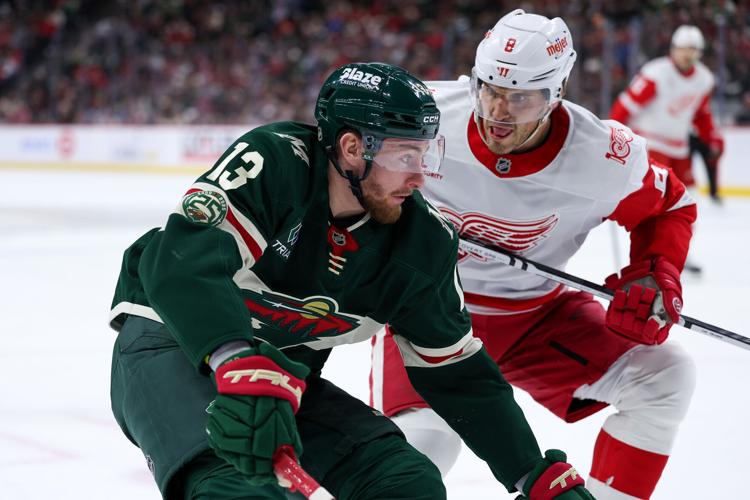 Kaprizov scores second goal of game in OT to lift Wild past Red Wings ...