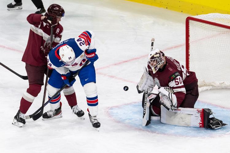 Latvia stuns the US 4-2 at ice hockey world championship | Associated ...