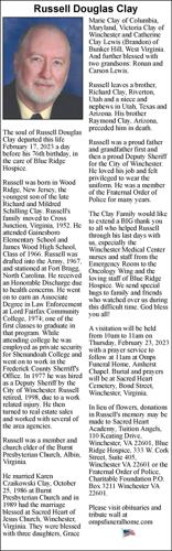 Russell Douglas Clay | Obituaries | winchesterstar.com