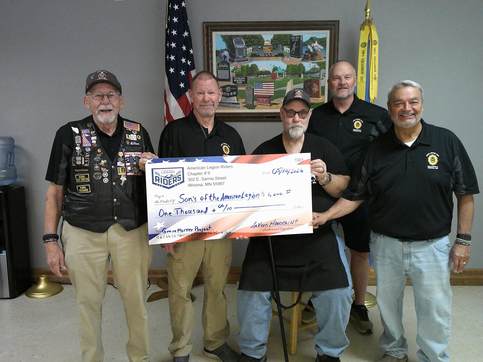 Legion Riders donate to grave marker project | Community | winonapost.com