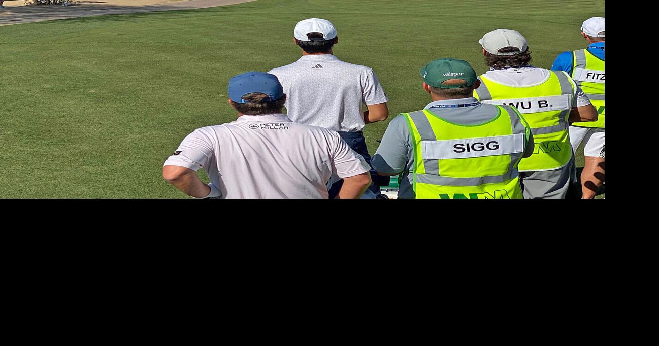 Wisconsin natives Jon Turcott, Alex Gaugert caddie during final round ...