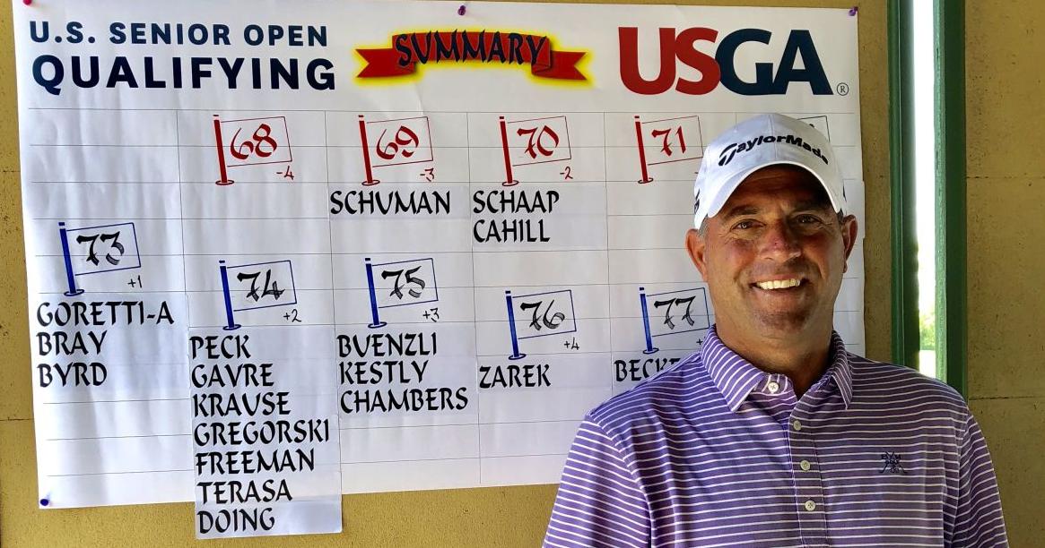 Up-and-down par on No. 18 delivers Madison native Jim Schuman a second ...