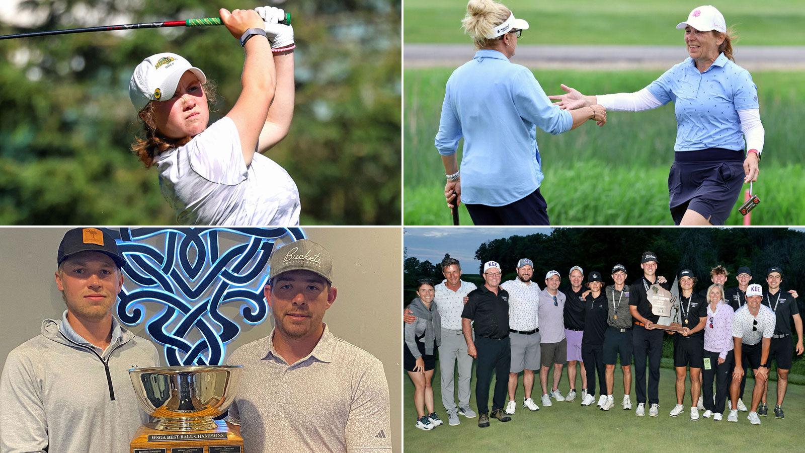 And the winners were ... The 2024 Wisconsin golf tournament champions ...