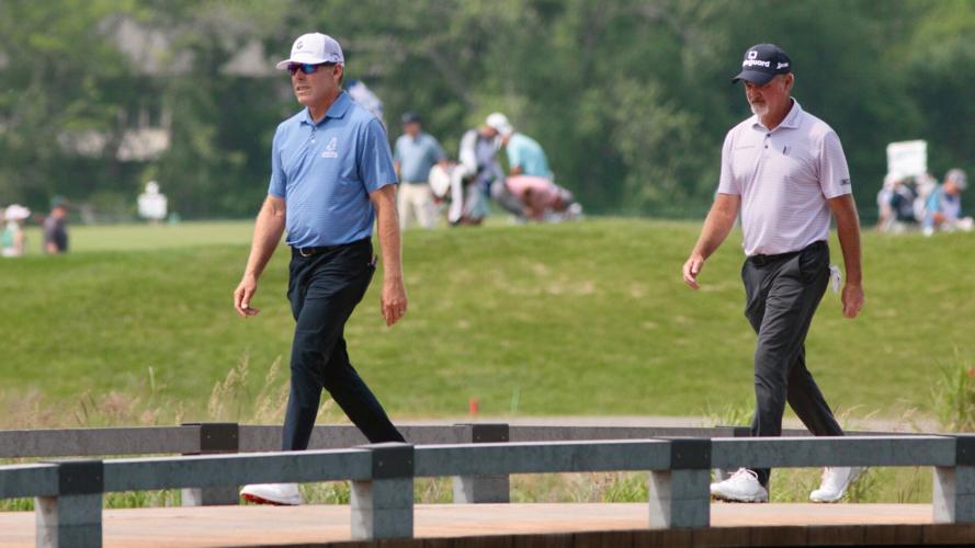 Brothers-in-law and teammates, Steve Stricker and Mario Tiziani put on ...