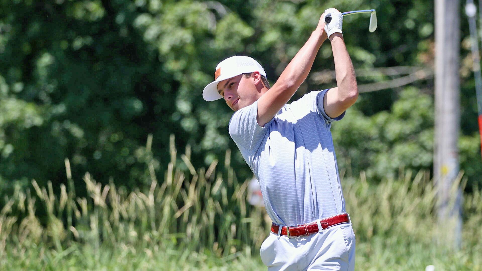 Only one of his six matches making it past the 13th hole, Cameron Huss ...