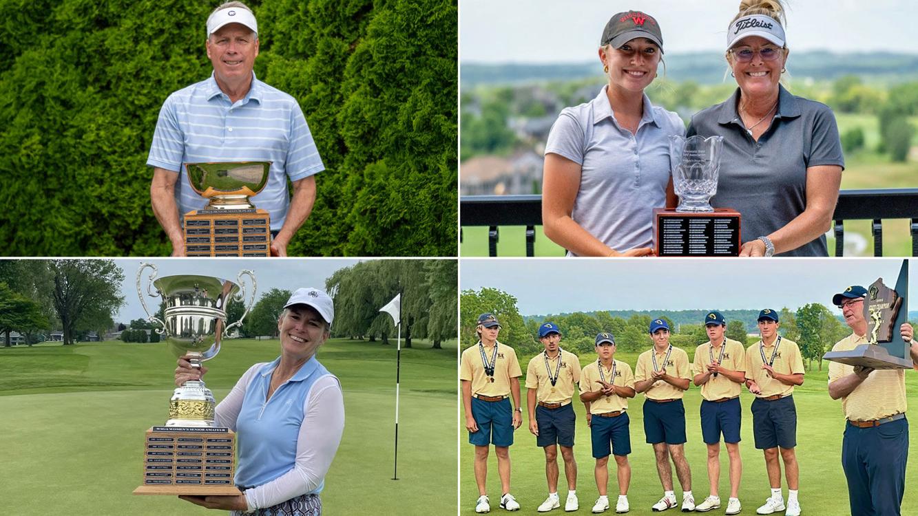 And the winners were ... The 2025 Wisconsin golf tournament champions ...