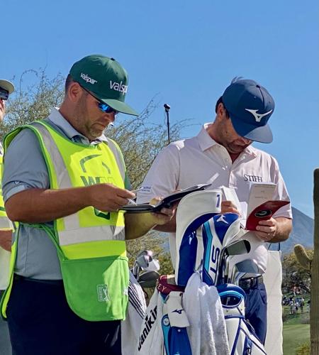 Wisconsin natives Jon Turcott, Alex Gaugert caddie during final round ...