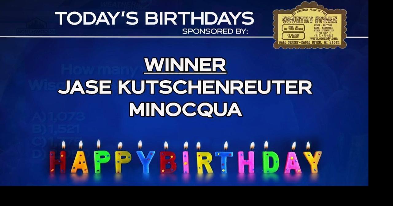 Birthday Club Winner 4-17-24 | Contests | wjfw.com