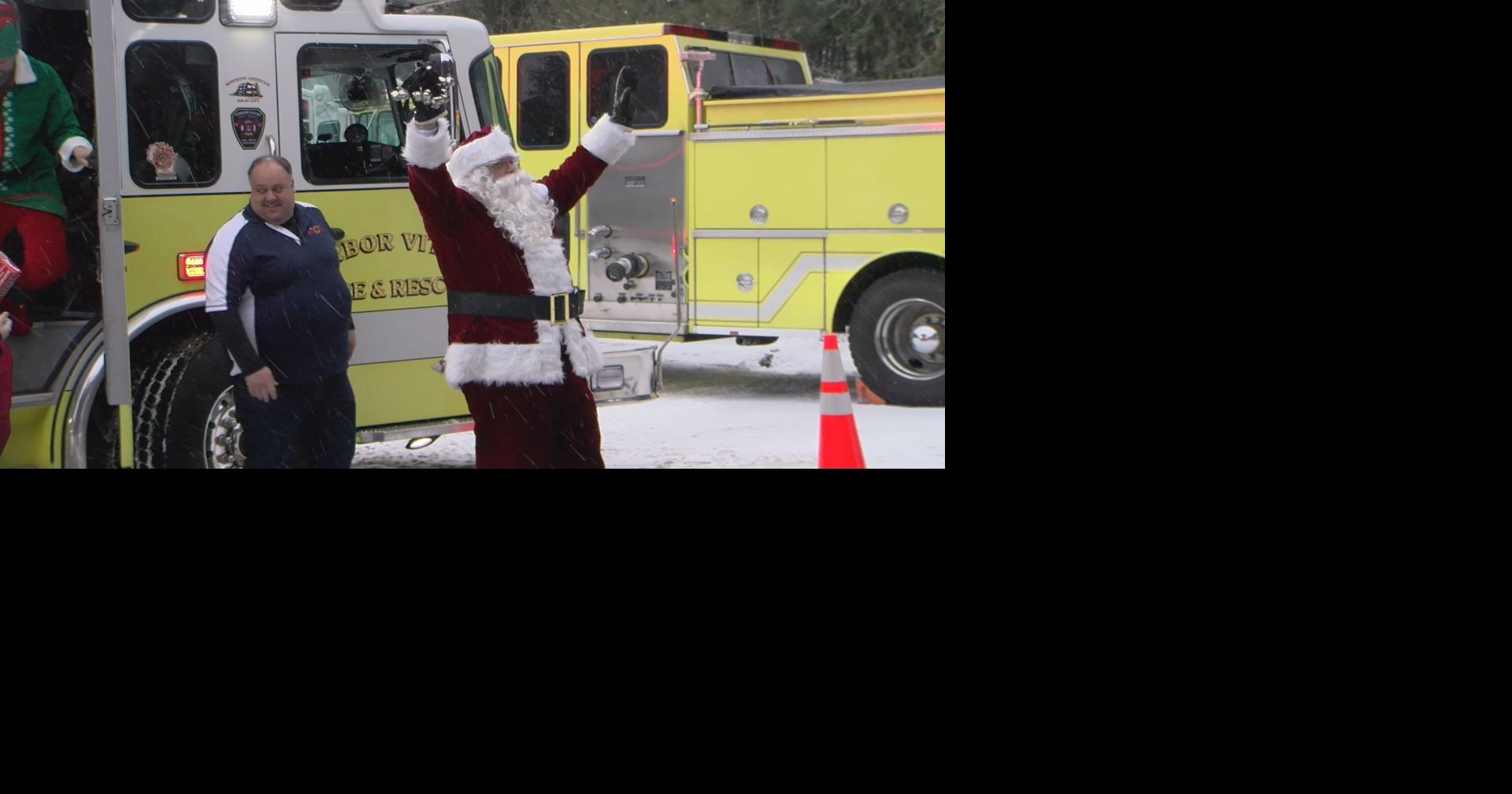 Santa makes a trip to the Arbor Vitae Fire Department | Local News ...