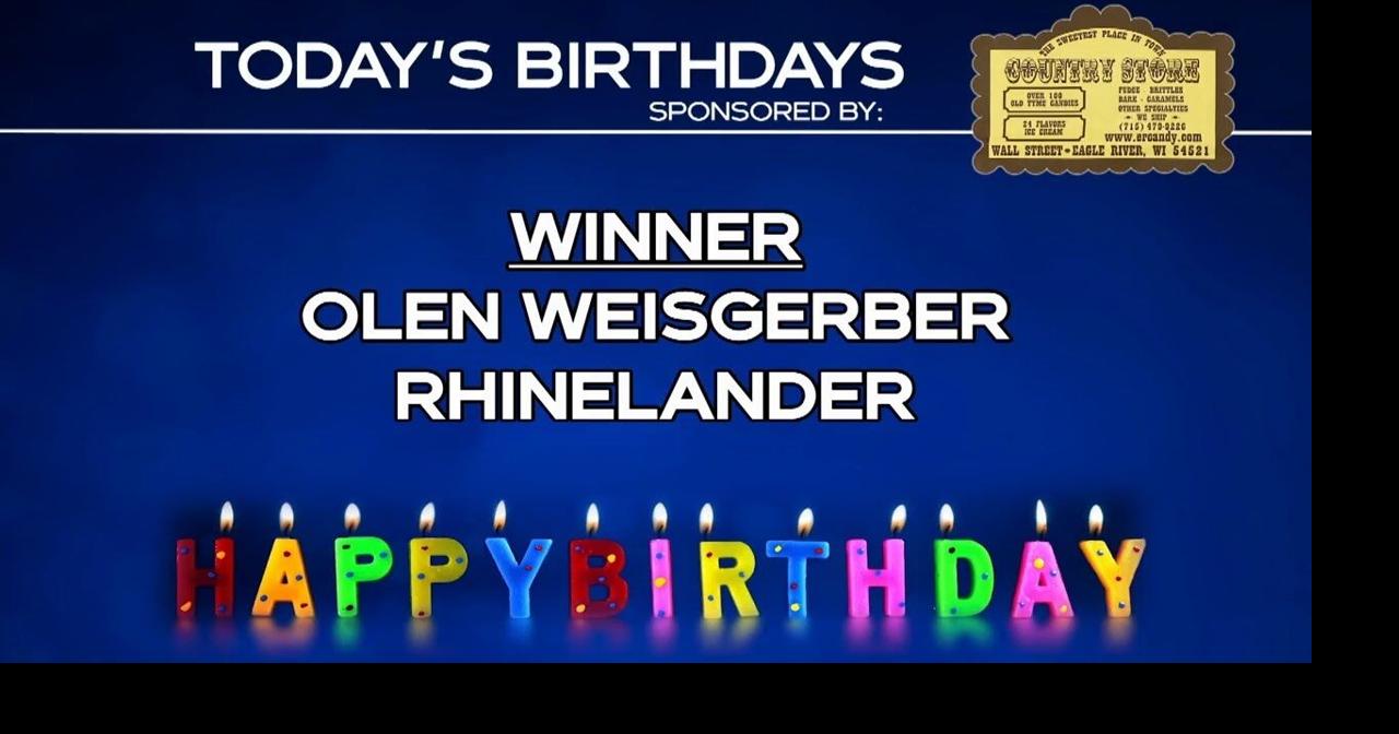 Birthday Club Winner 2-17-25 | Contests | wjfw.com