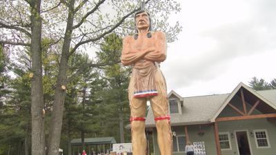 Residents celebrate return of long-standing statue overlooking St ...