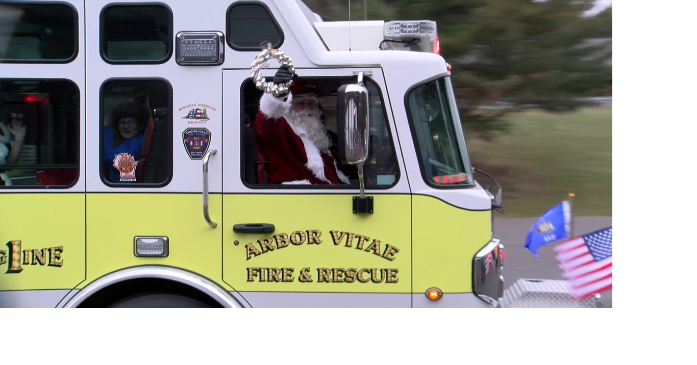 Arbor Vitae Fire Department welcomes Santa Claus to their station ...