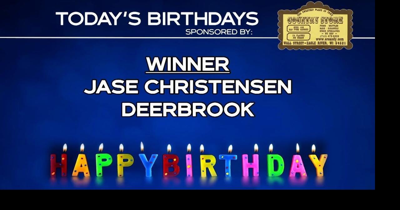 Birthday Club Winner 2-28-24 | Contests | wjfw.com
