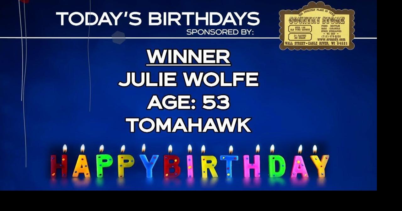Birthday Club Winner 1-2-25 | Contests | wjfw.com