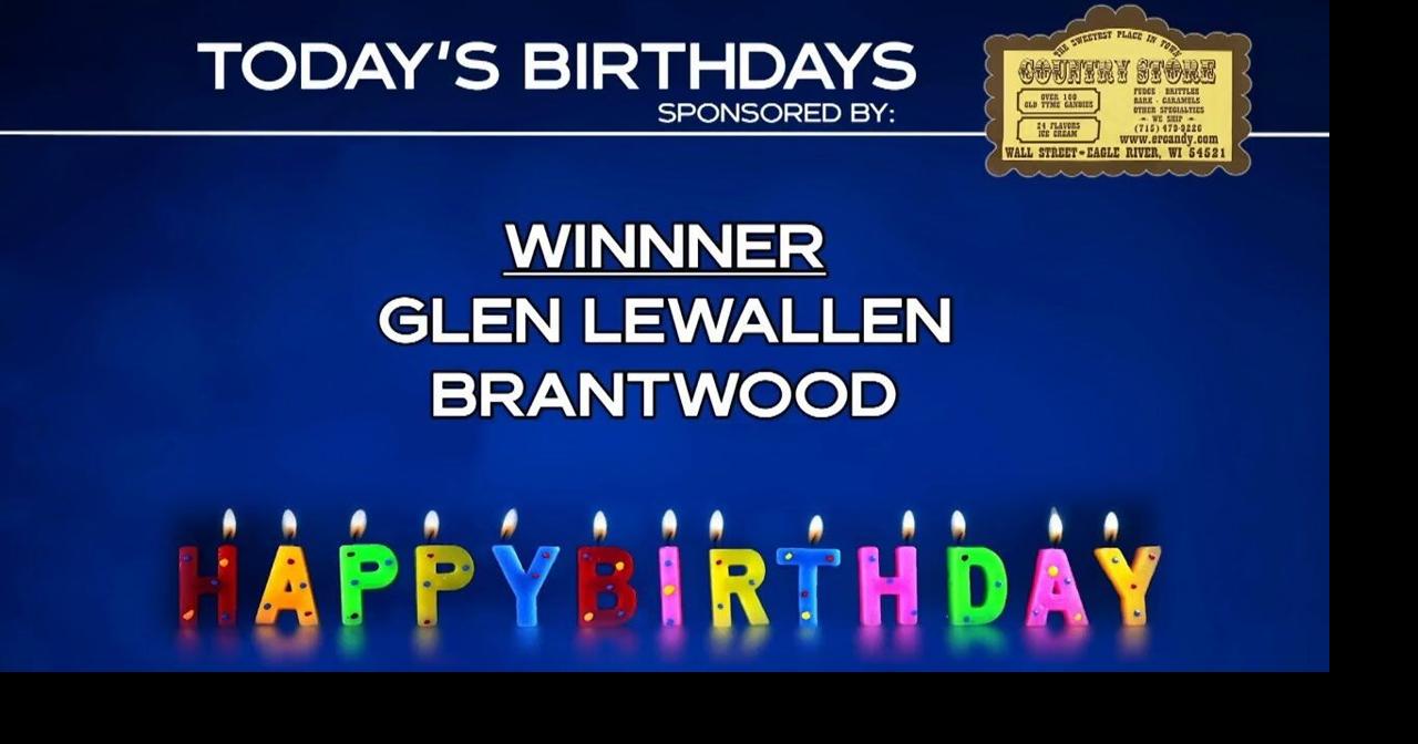 Birthday Club Winner 10-1-25 | Contests | wjfw.com