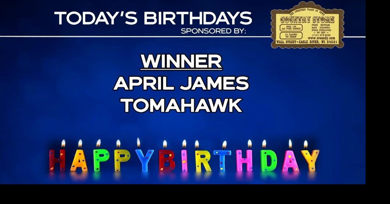 Birthday Club Winner 5-15-24 | Contests | wjfw.com