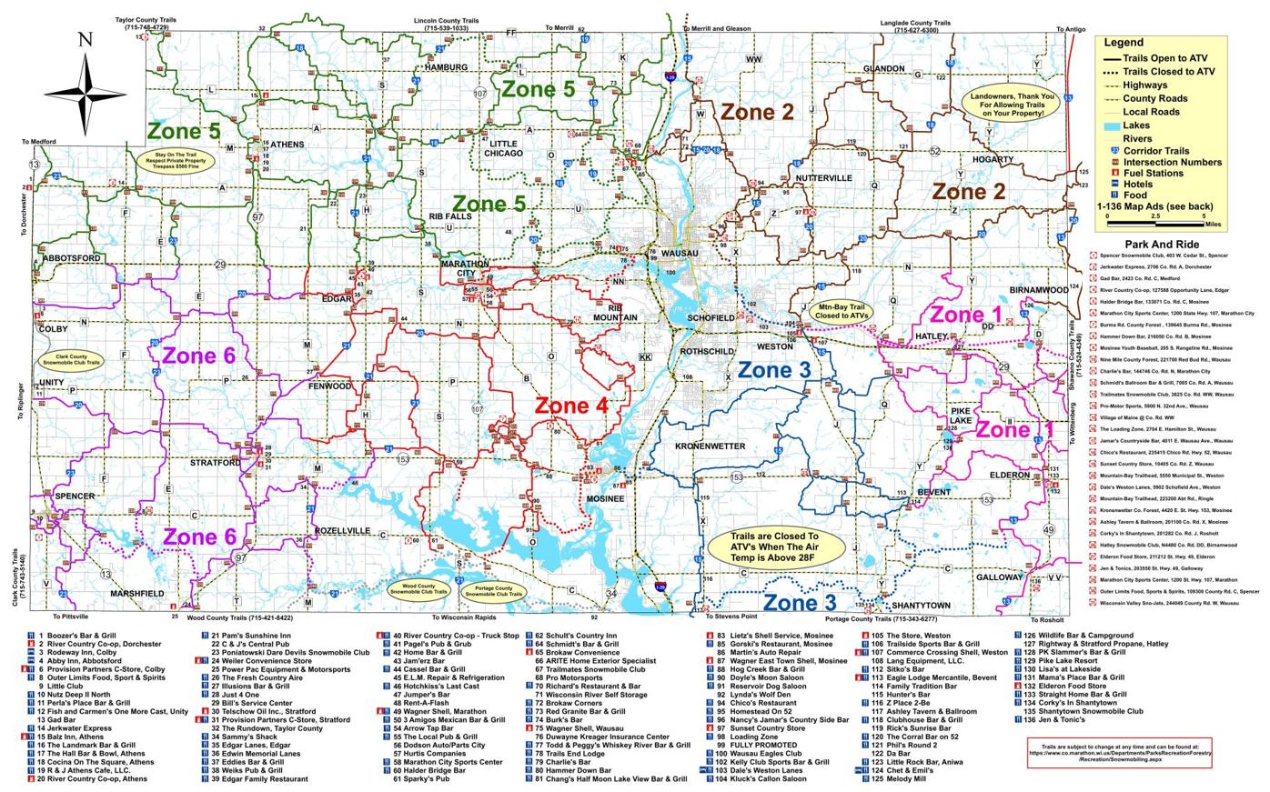 UPDATE: All snowmobile trails to close in Marathon Co. tonight at ...