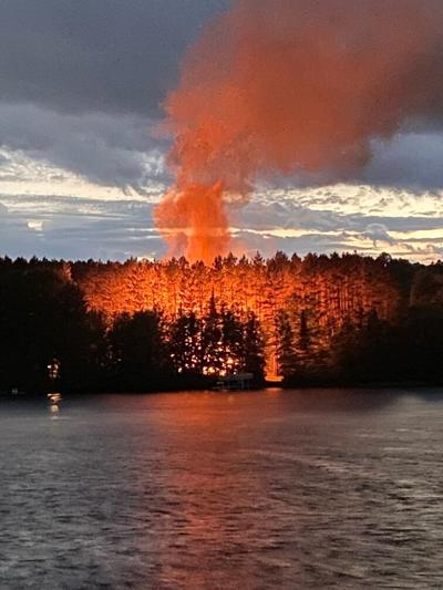 Lightning strike causes fire on Phelps area property | News | wjfw.com
