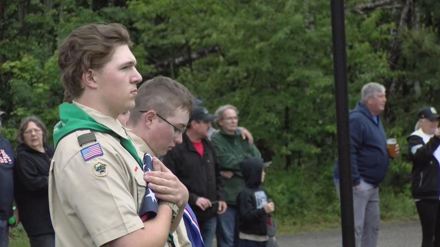 Flag retirement ceremony at Cross Country Bar & Grill honors veterans ...