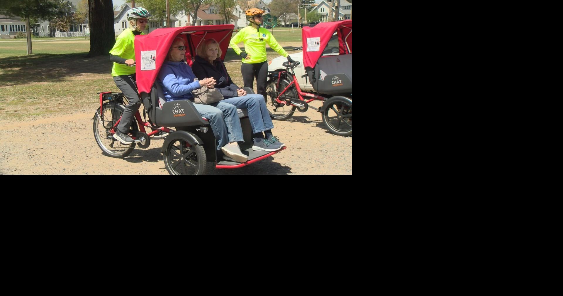 Rhinelander seniors enjoy trishaw rides in Pioneer Park thanks to ...