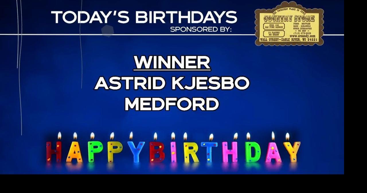 Birthday Club Winner 1-17-25 | Contests | wjfw.com