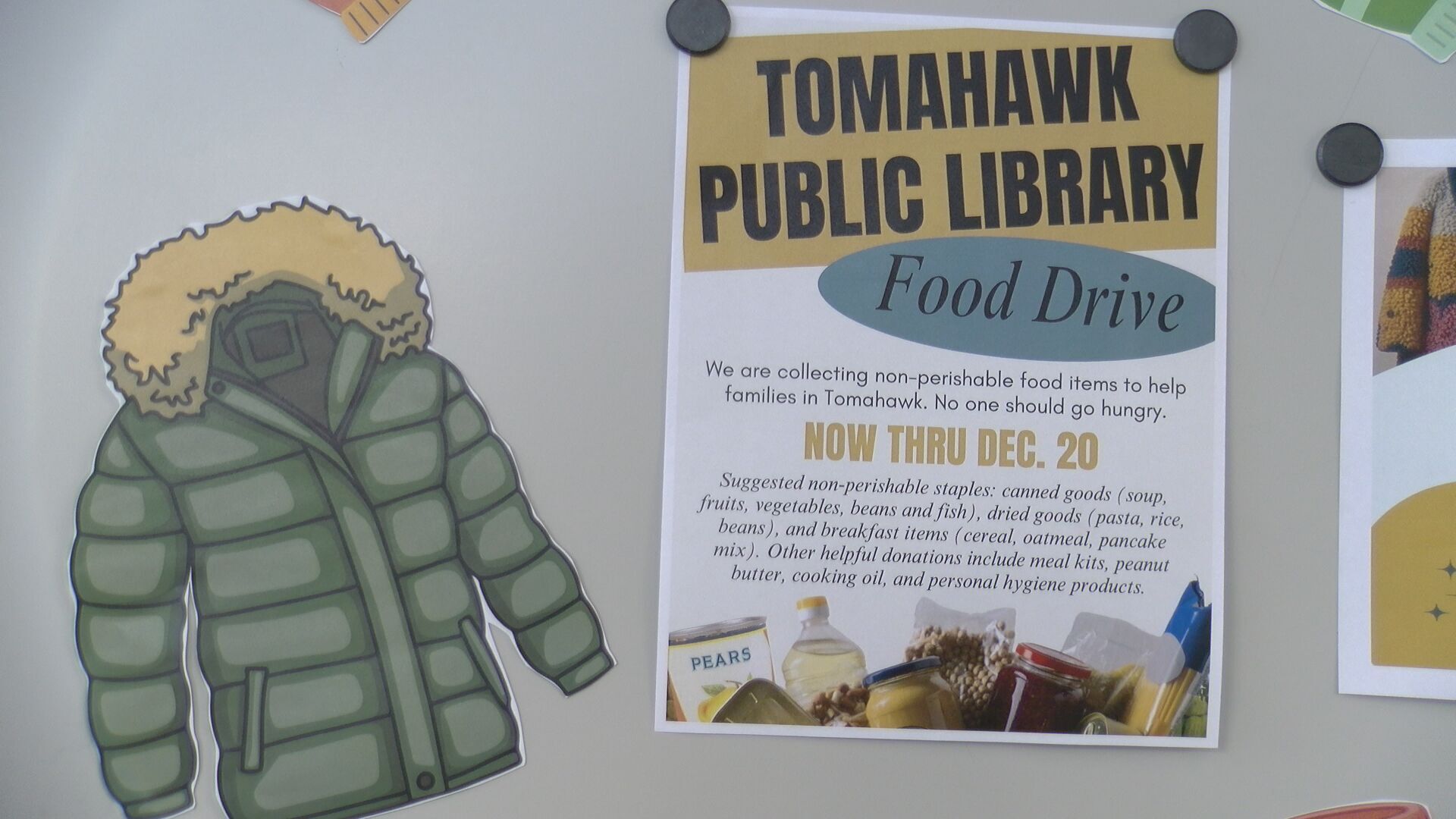 Tomahawk Public Library hosts food drive for community | Local News | wjfw.com