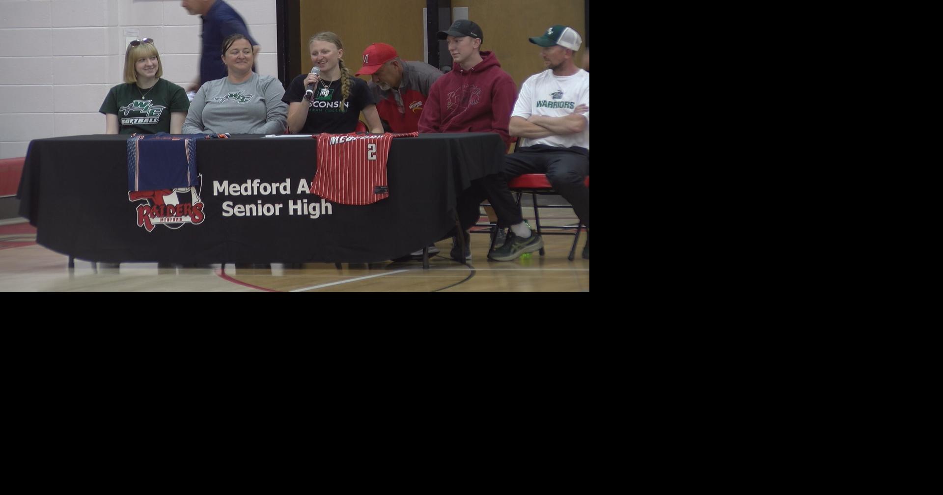 Medford Area Senior High celebrates four student-athletes' college ...