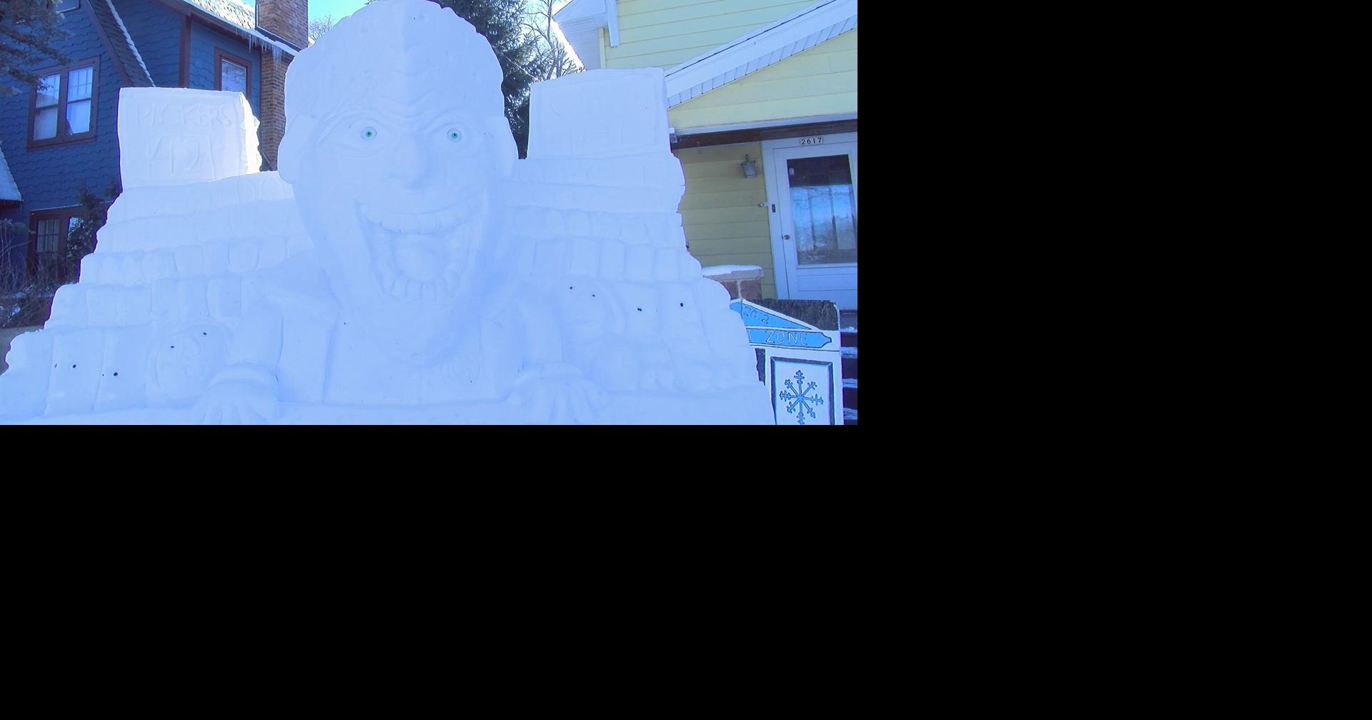 Stevens Point resident creates snow sculptures to share with the ...