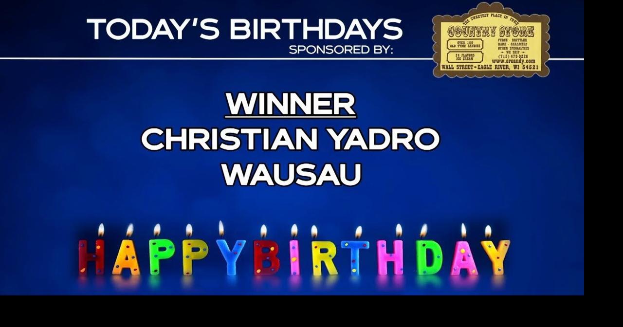 Newswatch 12 Today Birthday Club Winner 12-22- | | wjfw.com