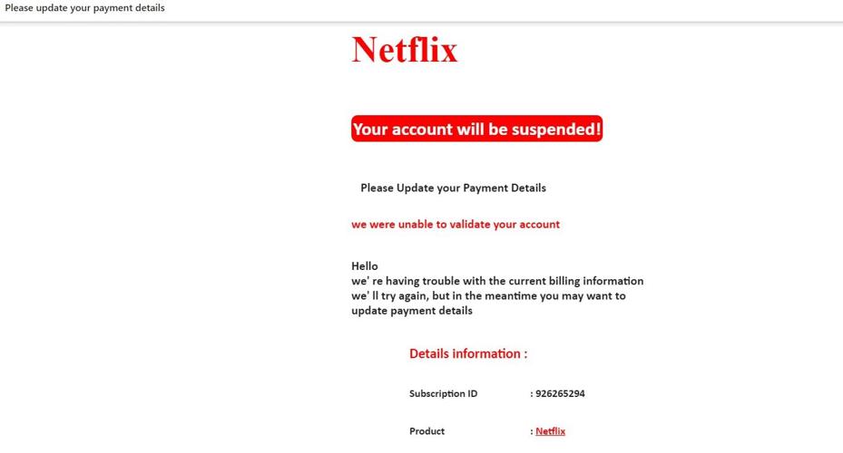 Alarm on alleged Netflix subscription fraud | Top Stories | wjournalpr.com