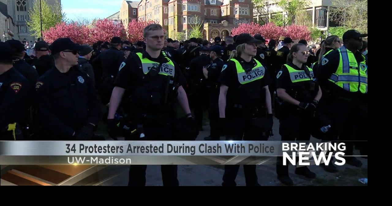 Police remove tents, arrest 34 protestors at UW-Madison | Video | wkow.com