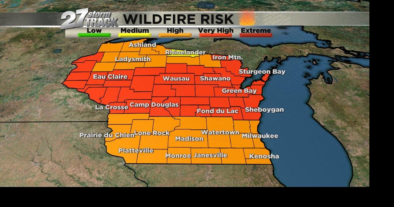 Increased wildfire risk across Wisconsin this weekend | News | wkow.com